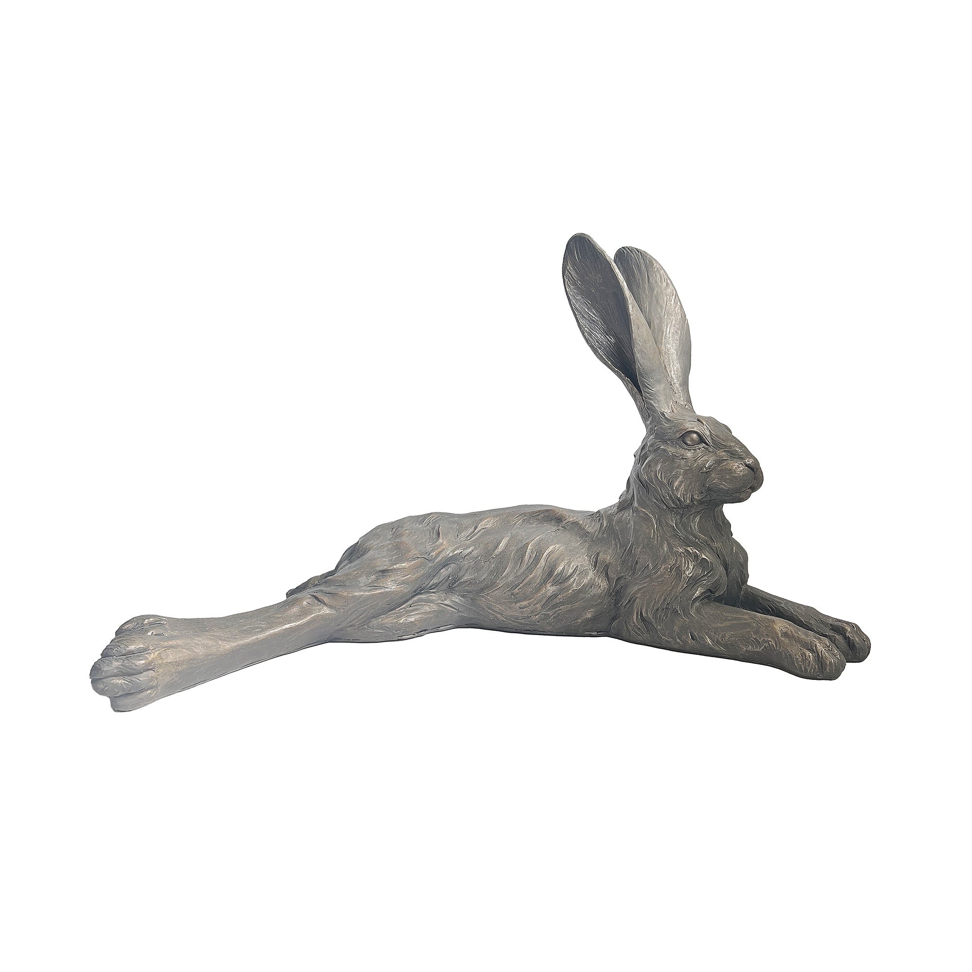 Hare - Grey laying down – Fi's Flowers N Art