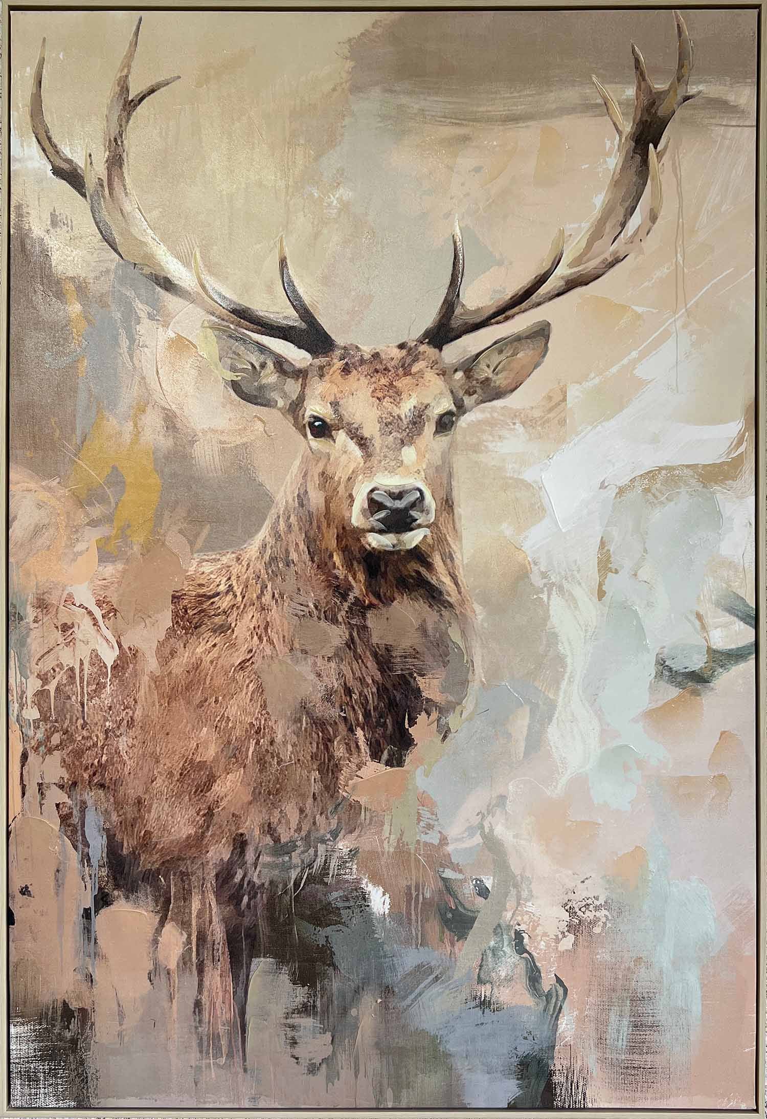 Canvas- Deer Majestic – Fi's Flowers N Art