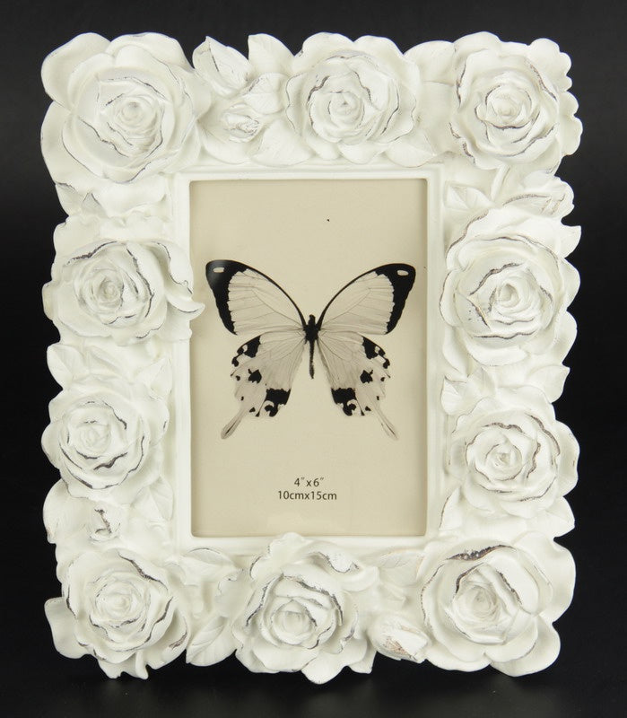 Photo Frame - White Roses 4x6" – Fi's Flowers N Art